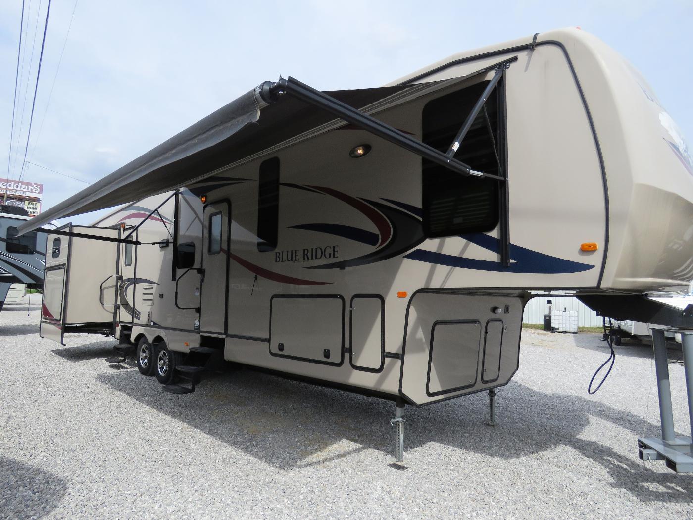 Blue Ridge 41ft. 5th Wheel Camper. $205 per night. - Hidden Cave Ranch ...